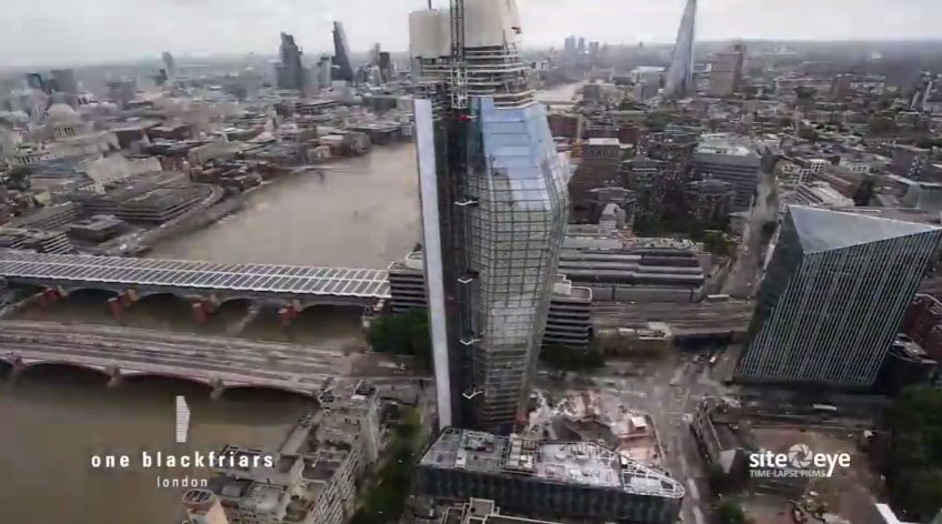 One Blackfriars Construction Timelapse - UK Construction Online