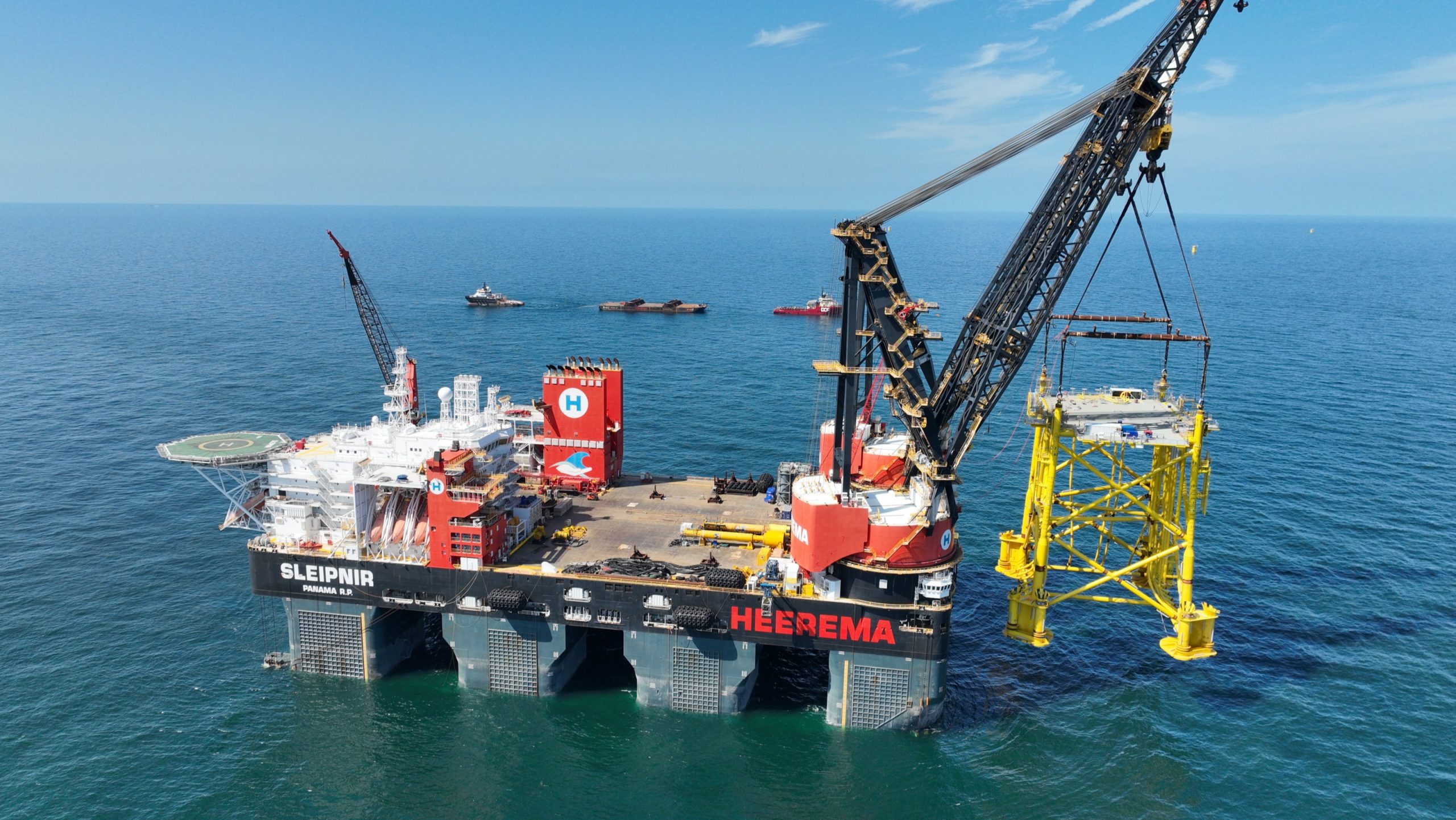 East Anglia THREE offshore converter station jacket beds down in North ...
