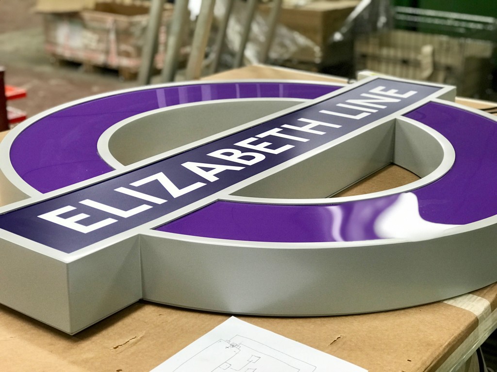 Elizabeth Line roundels installed - UK Construction Online