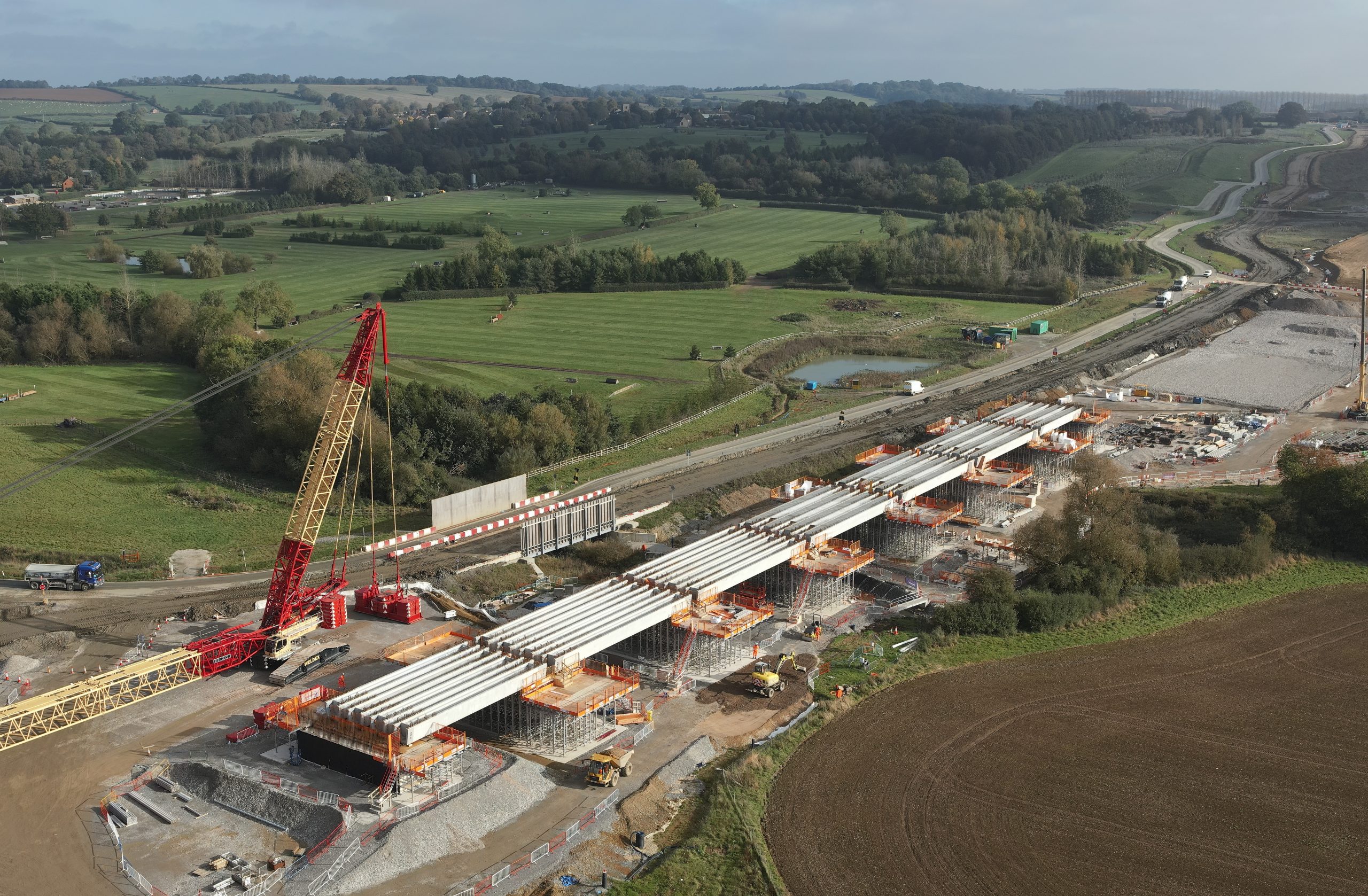 First HS2 viaduct completes deck beam installation