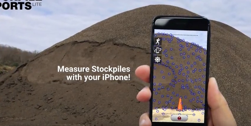 Measuring stockpiles with your smart phone