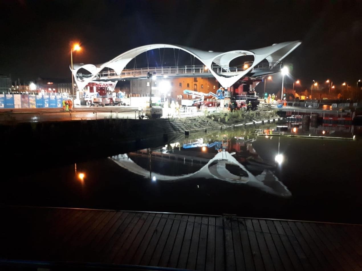 New A63 footbridge installed in Hull - UK Construction Online