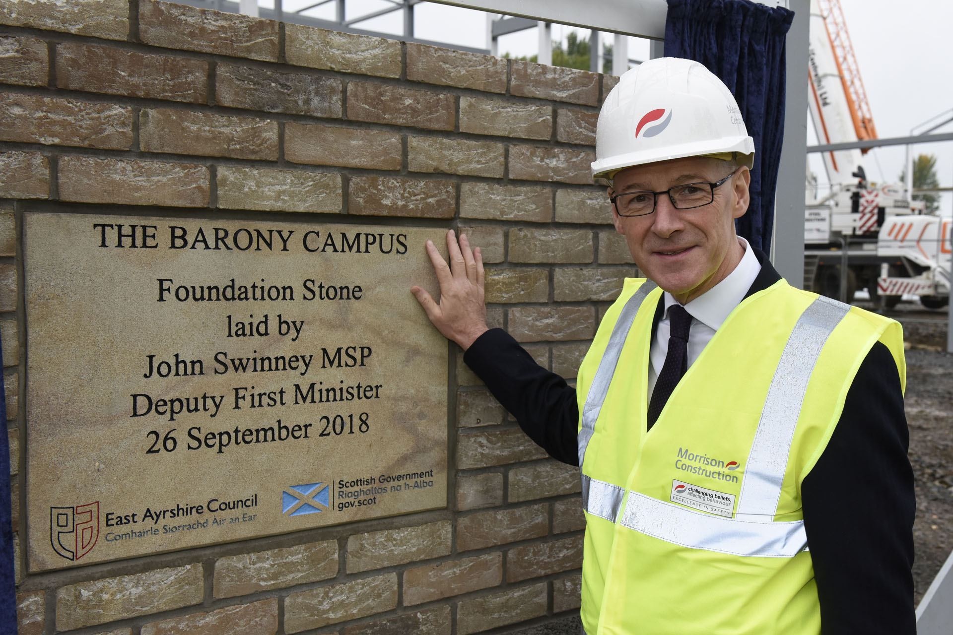 Foundations laid for Barony Campus - UK Construction Online